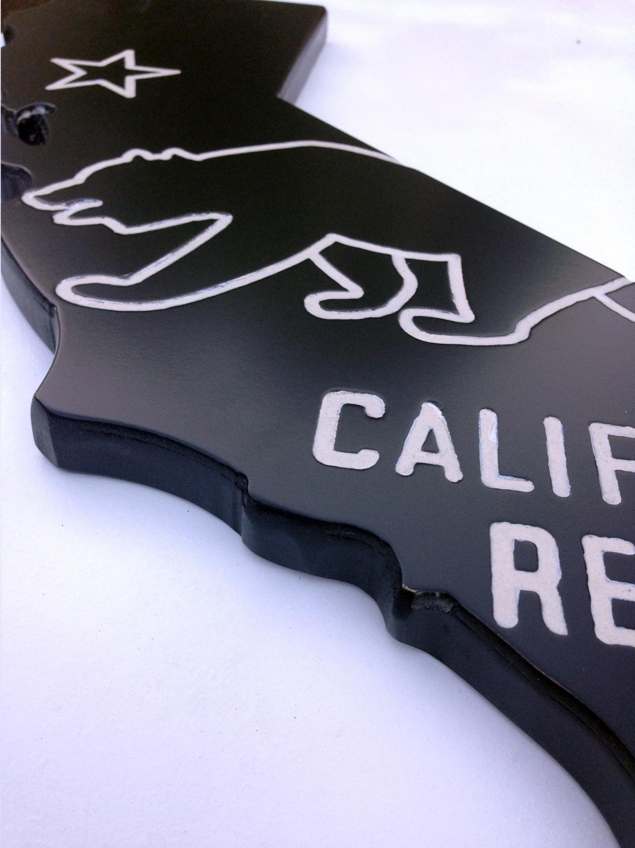 California Wall Art – Ca State Flag Sign - Handmade on Luulla